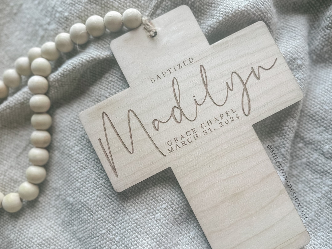 Personalized Baptism Cross for Boys and Girls, Cross for Baptism Gift ...