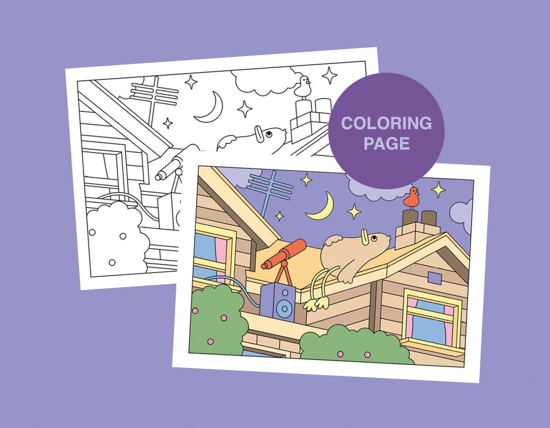 Coloring Page Printable Coloring Page, Coloring Book Page , Digital ...