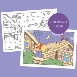 Coloring Page Printable Coloring Page, Coloring Book Page , Digital ...