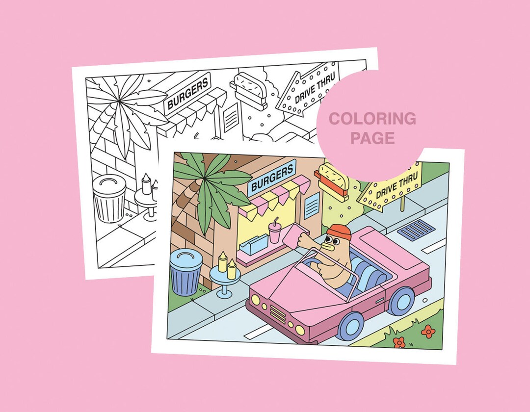Coloring Page Printable Coloring Page, Coloring Book Page , Digital ...