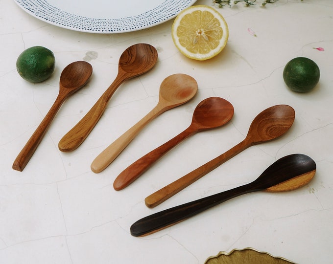 Teak Wooden Spoon Collection 2 - Etsy