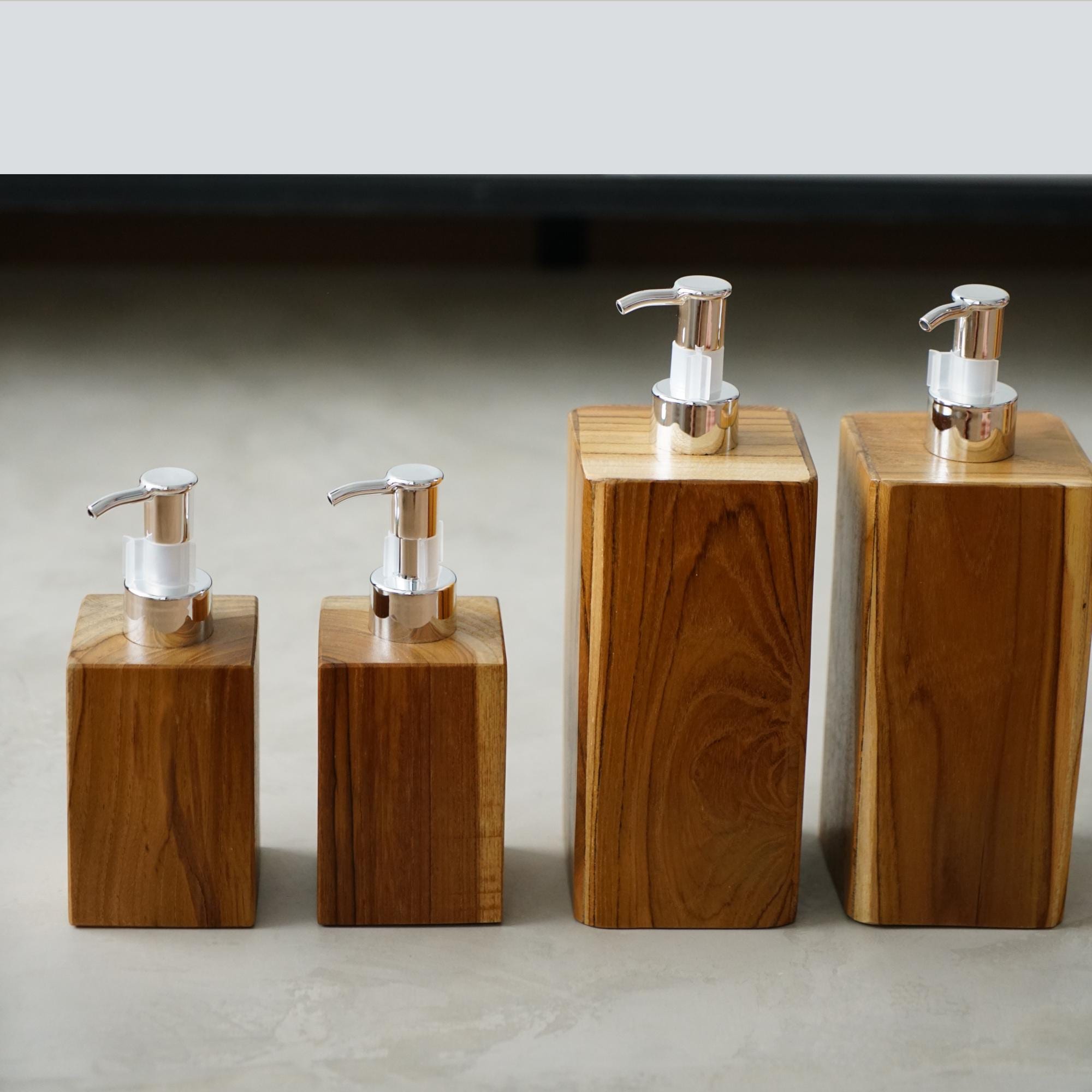 Handmade Teak Wood Soap Dispenser: Waterproof Bathroom Decor - Etsy