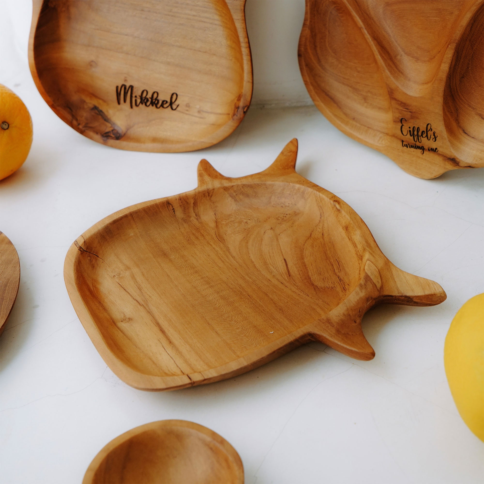 Assorted Children Wood Plate, Snack Tray, Plate, Kid's Plate, Animal ...