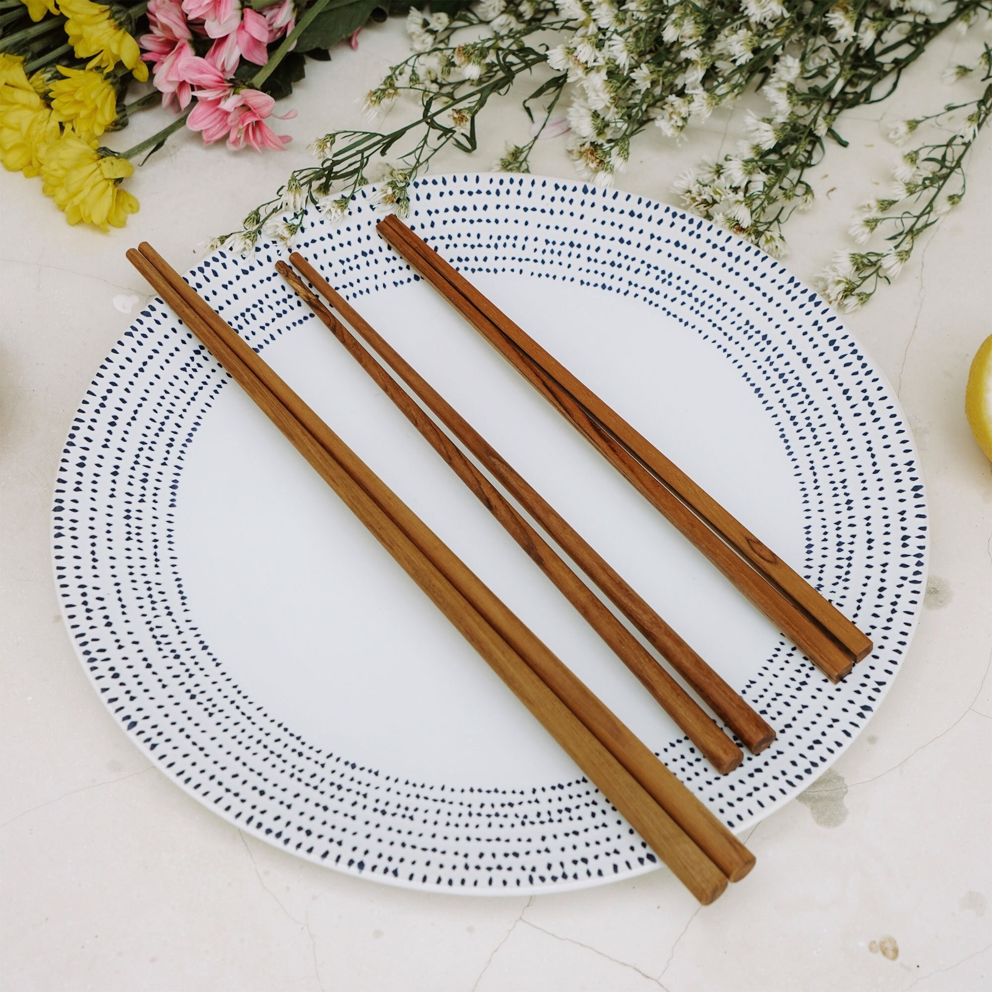 Teak Wooden Chopstick Collection - Etsy
