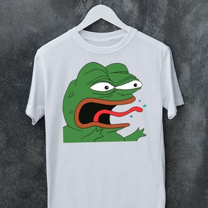 Anger Pepe Frog Meme Screaming T-shirt Man's, Woman's, Kid's Size, Tops ...