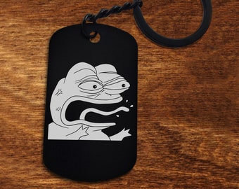 Pepe Frog Meme-chain Meme Keychain Gift - Etsy