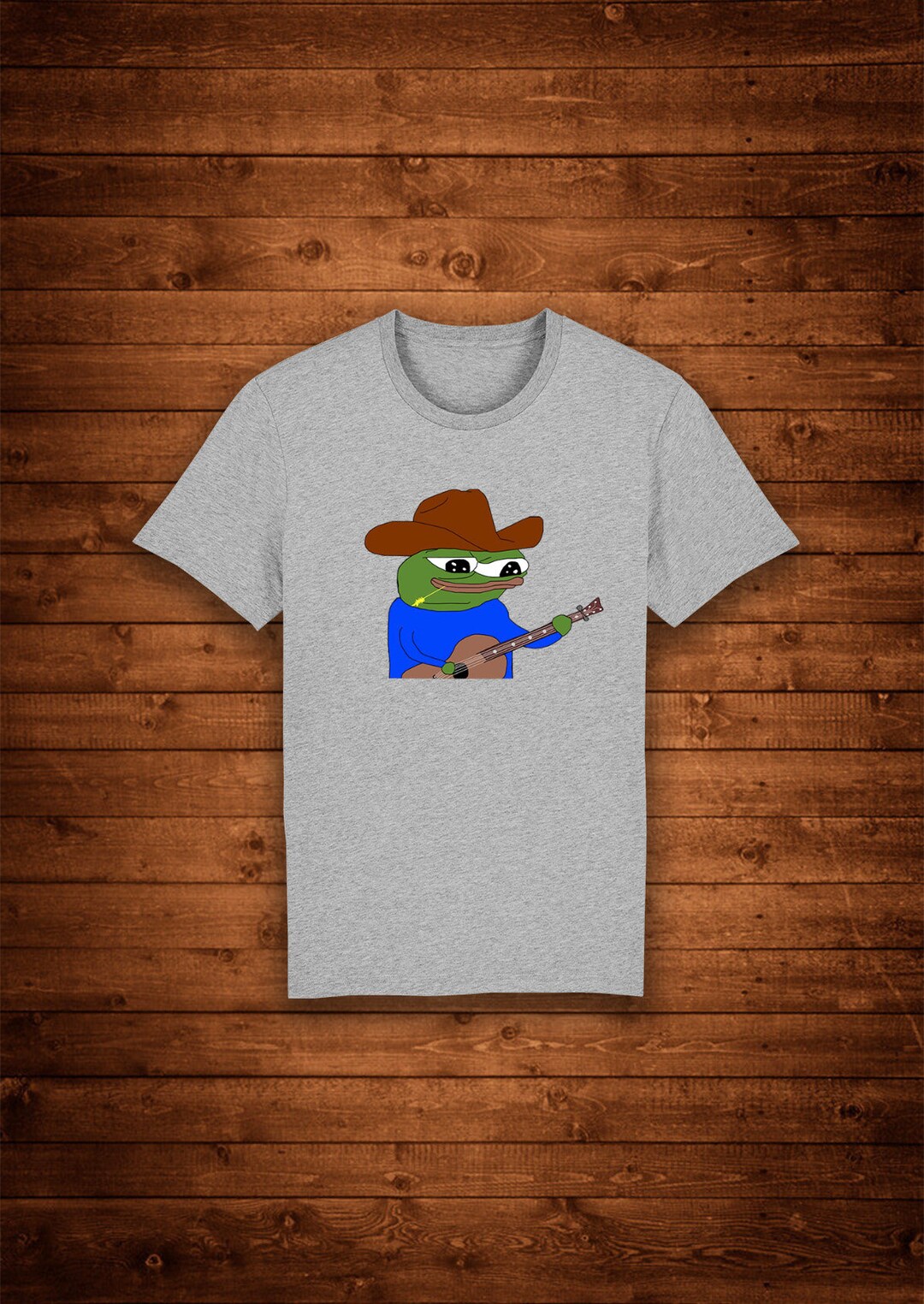 Guitar Pepe the Frog Country Meme / T-shirt Unique Design Street Wear ...