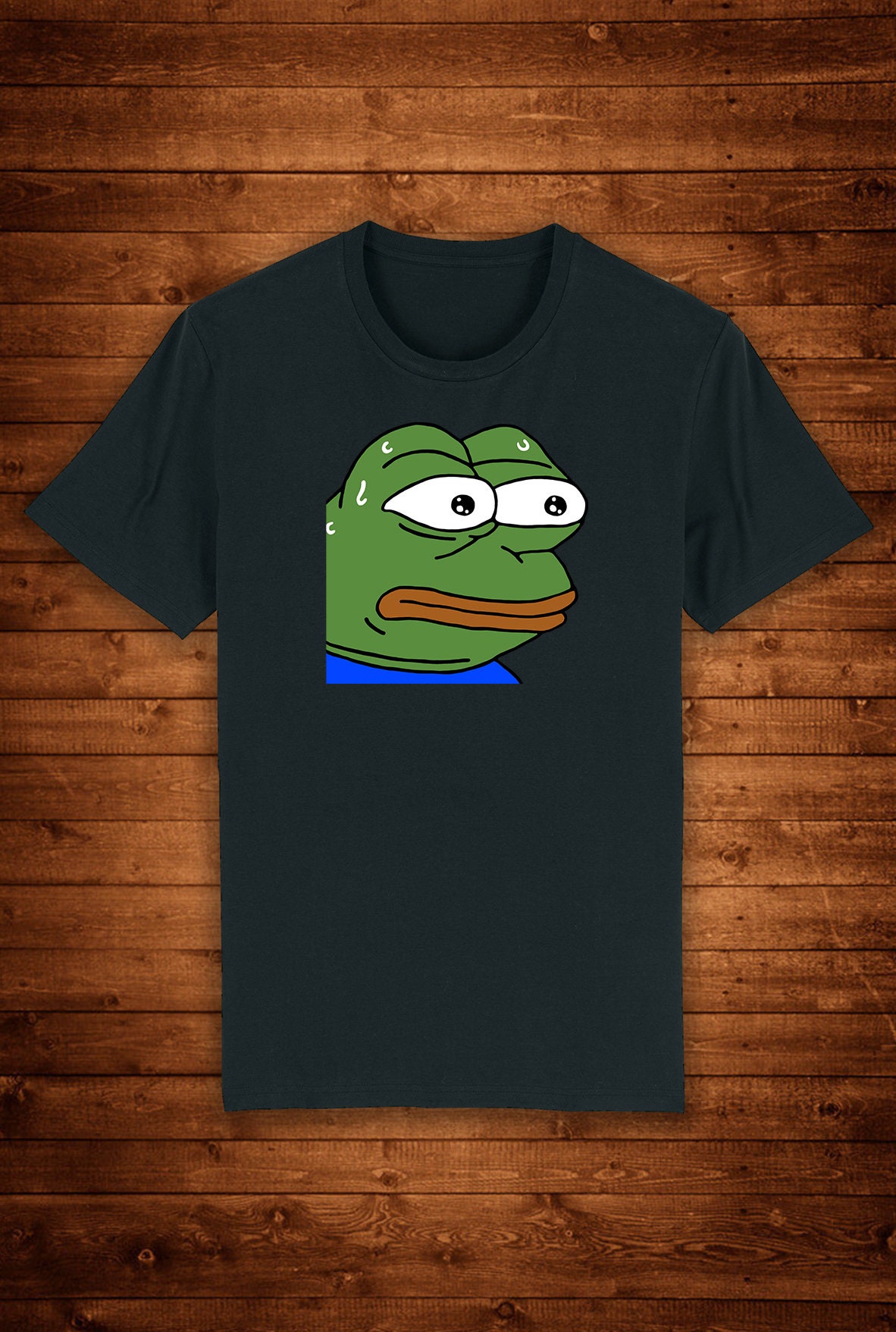 Pepe Frog Nervous Sweating Meme / T-shirt Unique Design Street Wear Art ...