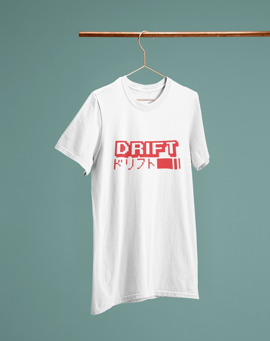 Drift JDM Japan Kanji Hiragana/ Heavyweight Cotton Unisex T-shirt With ...