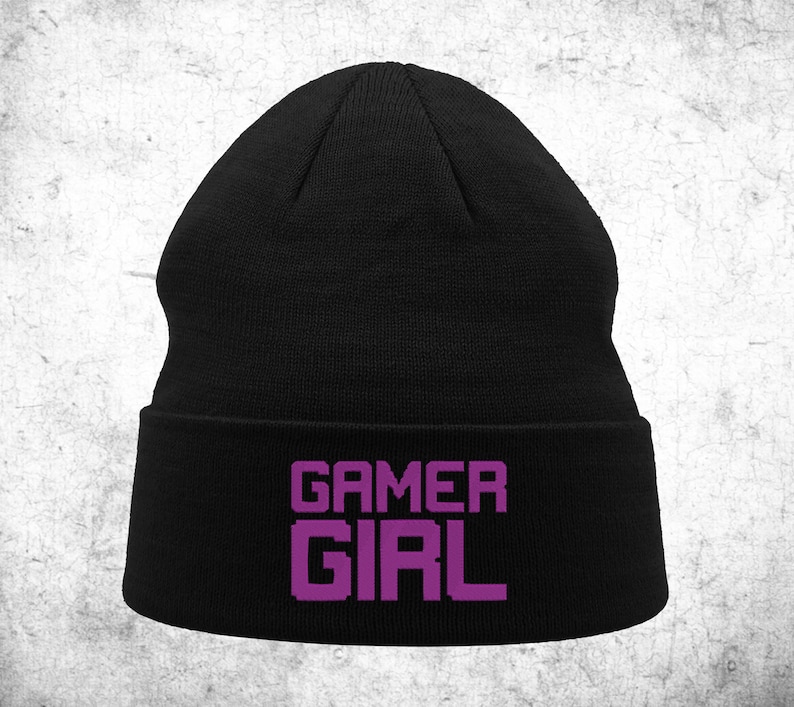 Gamer Girl Video Gaming / Beanie Unisex Embroidered Cap Hat Warm Soft ...