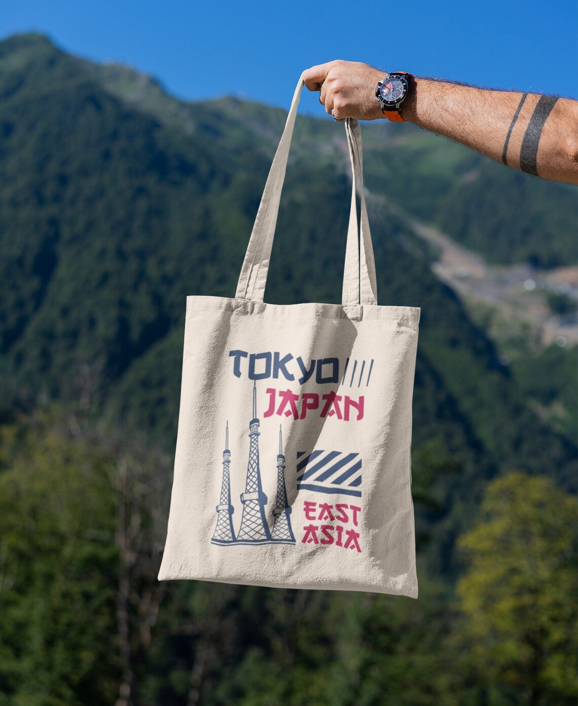 Tokyo Japan Capital City Travel / Organic Cotton Tote Bag, Canvas ...
