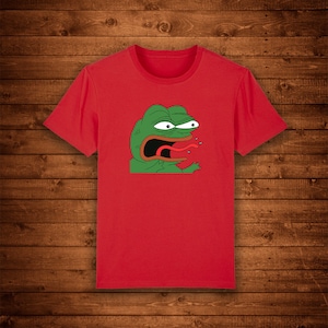 Anger Pepe Frog Meme Screaming / T-shirt Unique Design Street Wear Art ...