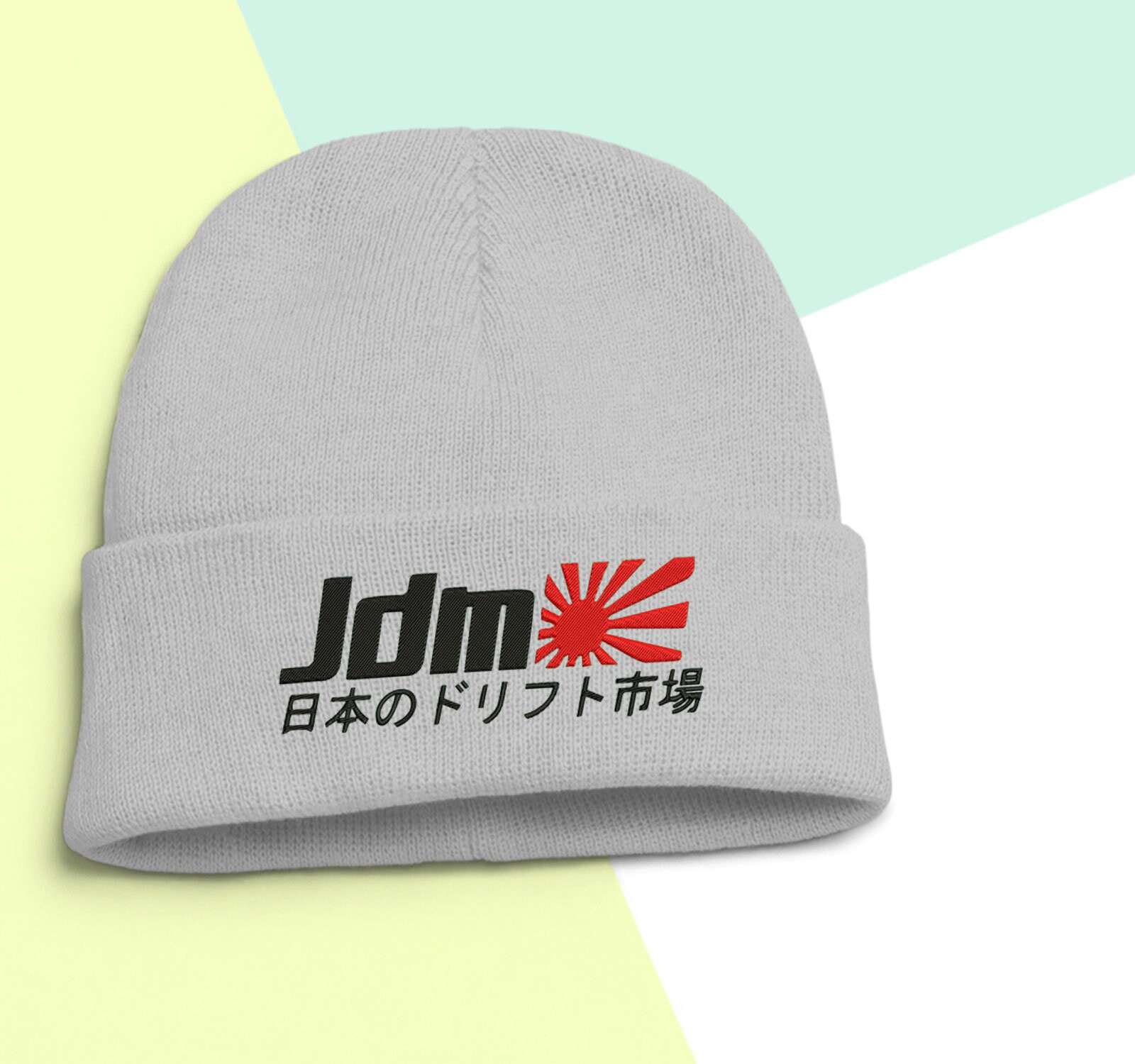 JDM Kanji Rising Sun Drift Old-school Car Embroidered Skullcap - Etsy