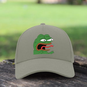 Anger Pepe Frog Meme Screaming / Adjustable Unisex Baseball Cap Cotton ...