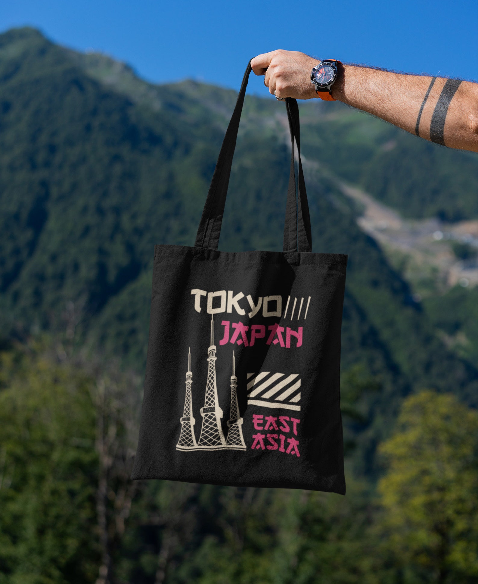 Tokyo Japan Capital City Travel / Organic Cotton Tote Bag, Canvas ...