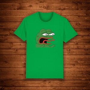 Anger Pepe Frog Meme Screaming / T-shirt Unique Design Street Wear Art ...