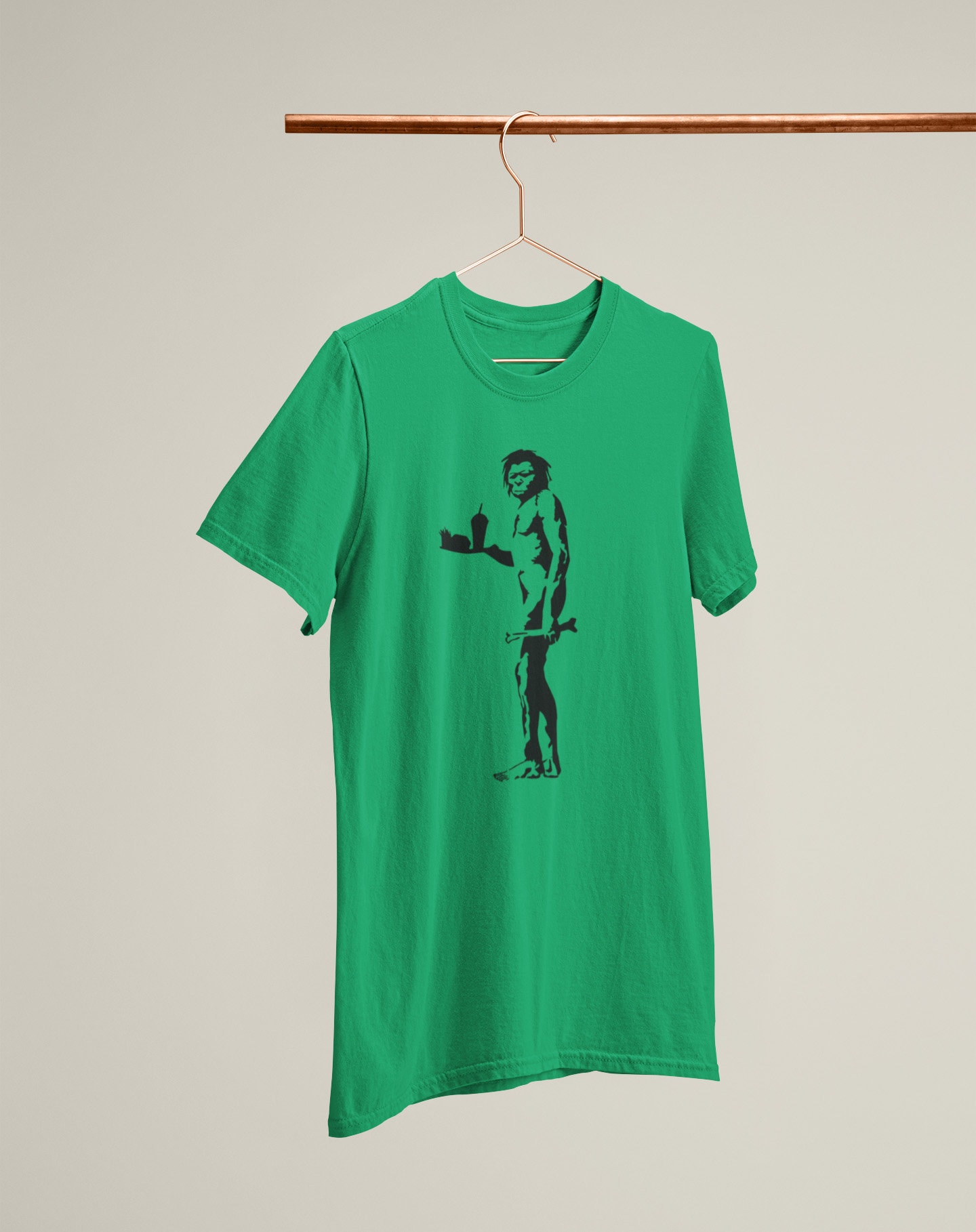 Banksy Caveman Fast Food Graffiti / Heavyweight Cotton Unisex T-shirt ...