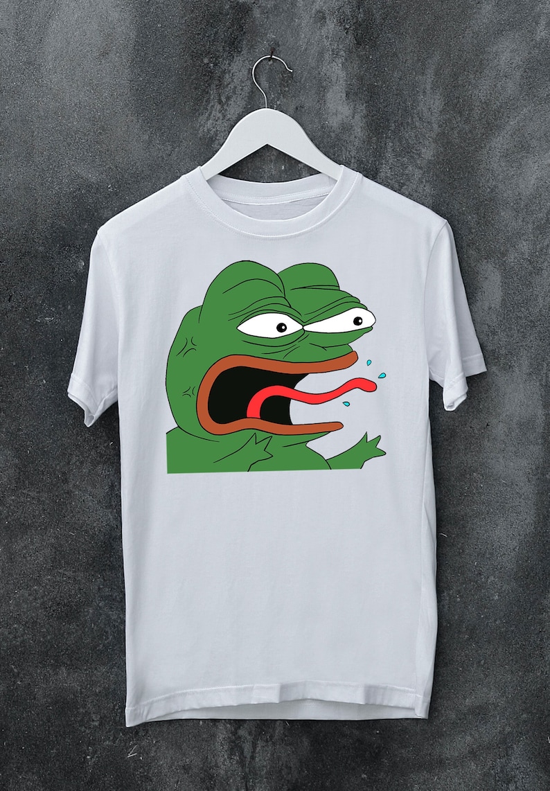 Anger Pepe Frog Meme Screaming T-shirt Man's Woman's - Etsy