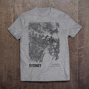 Sydney Australia Blueprint City Map Coordinates / Heavyweight Cotton ...