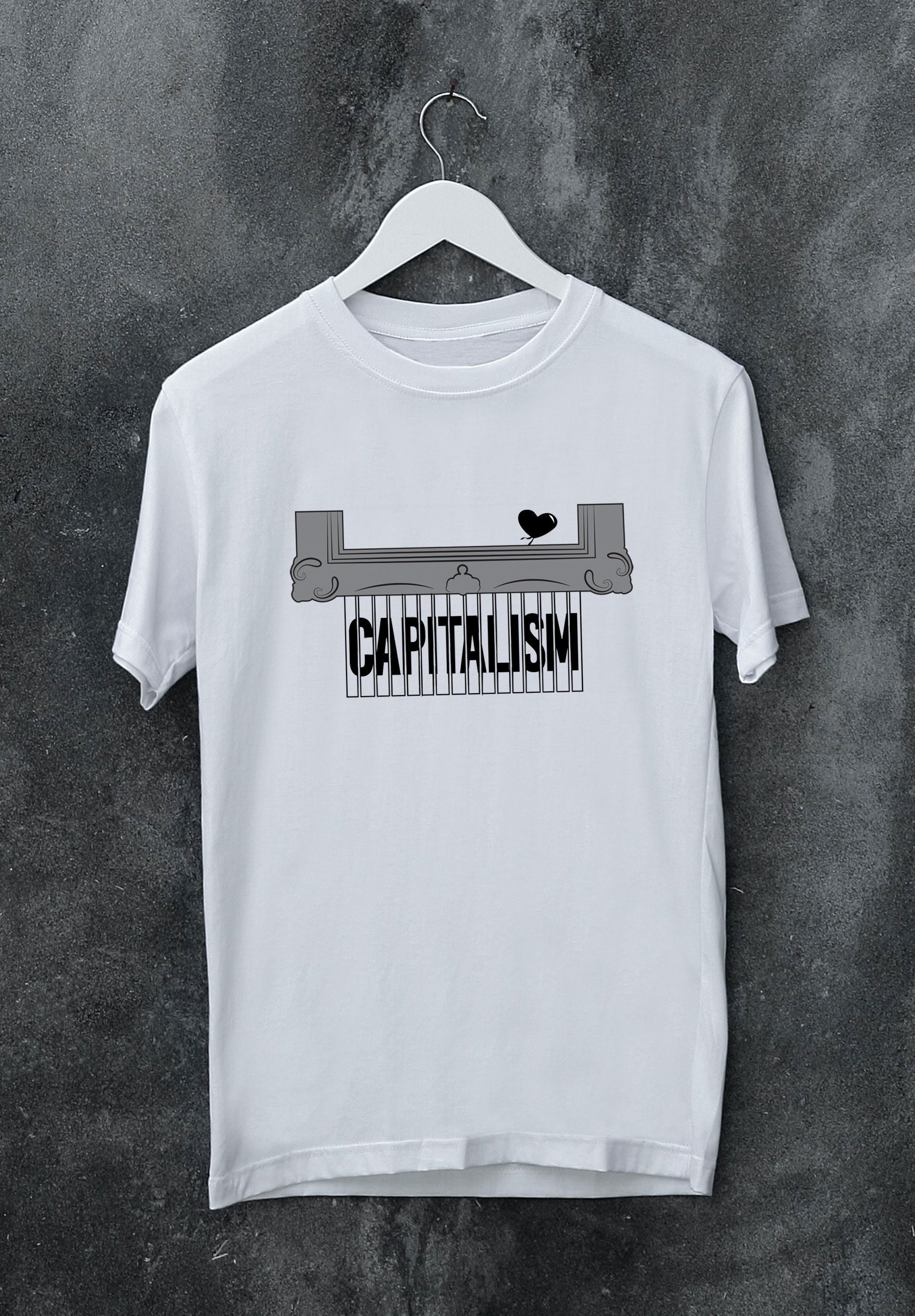 Banksy Legendary Frame Shredded Balloon With Girl Capitalism T-shirt ...