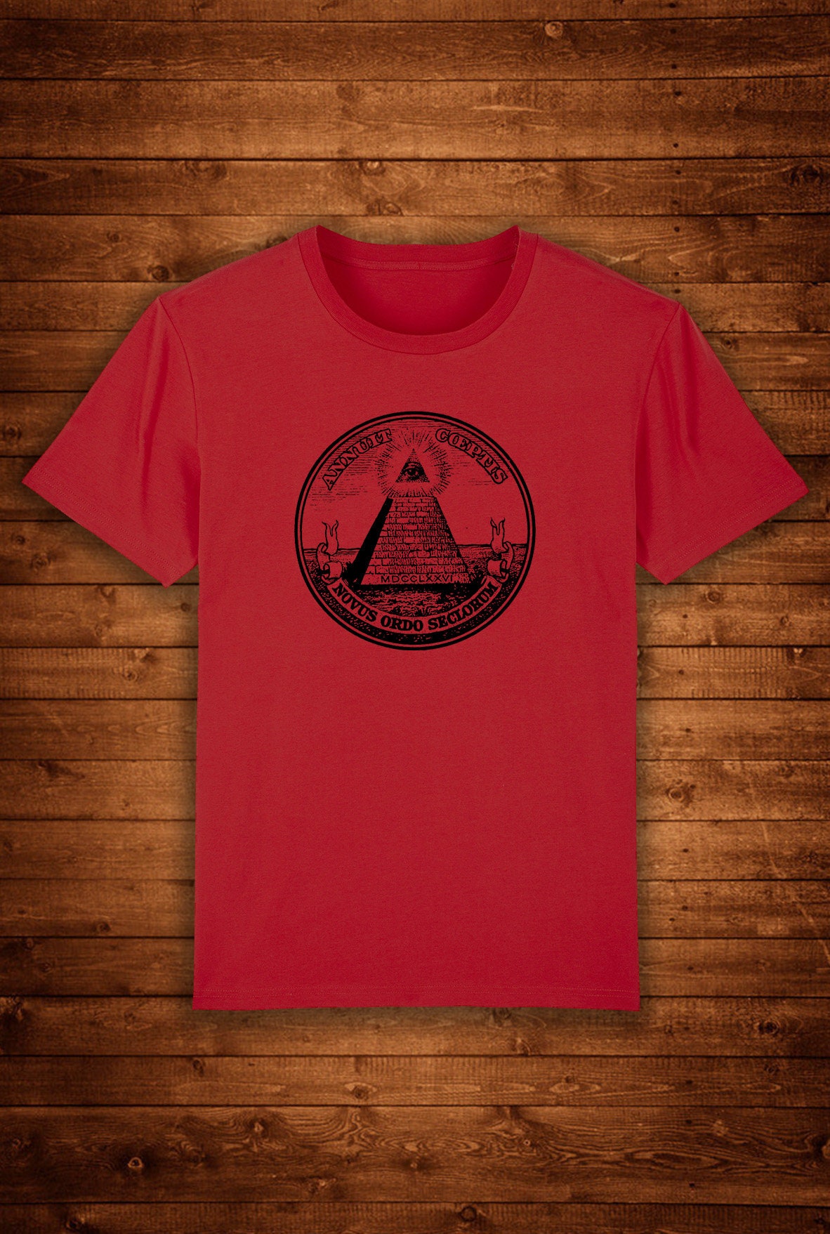 Illuminati New World Order Eye Pyramid / T-shirt Unique Design Street ...