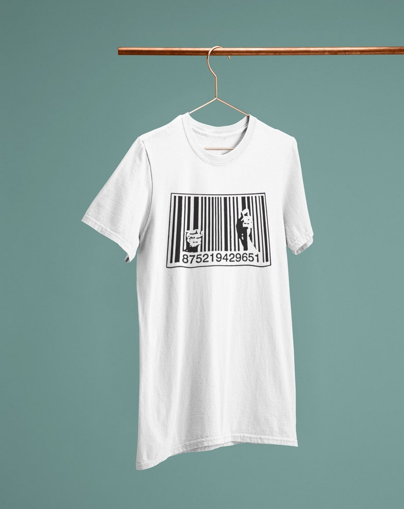 Banksy Behind Bars Graffiti Art Consumerism Barcode / Heavyweight ...