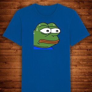Pepe Frog Nervous Sweating Meme / T-shirt Unique Design Street Wear Art ...