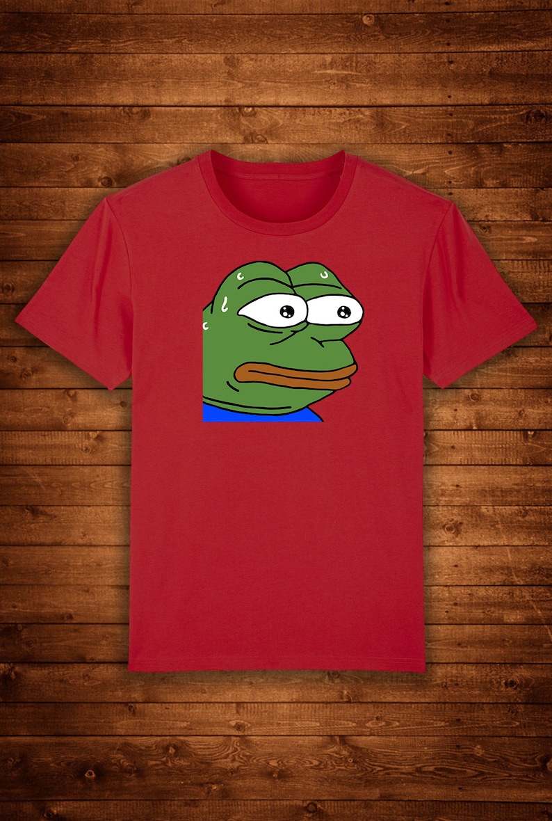 Pepe Frog Nervous Sweating Meme / T-shirt Unique Design Street - Etsy