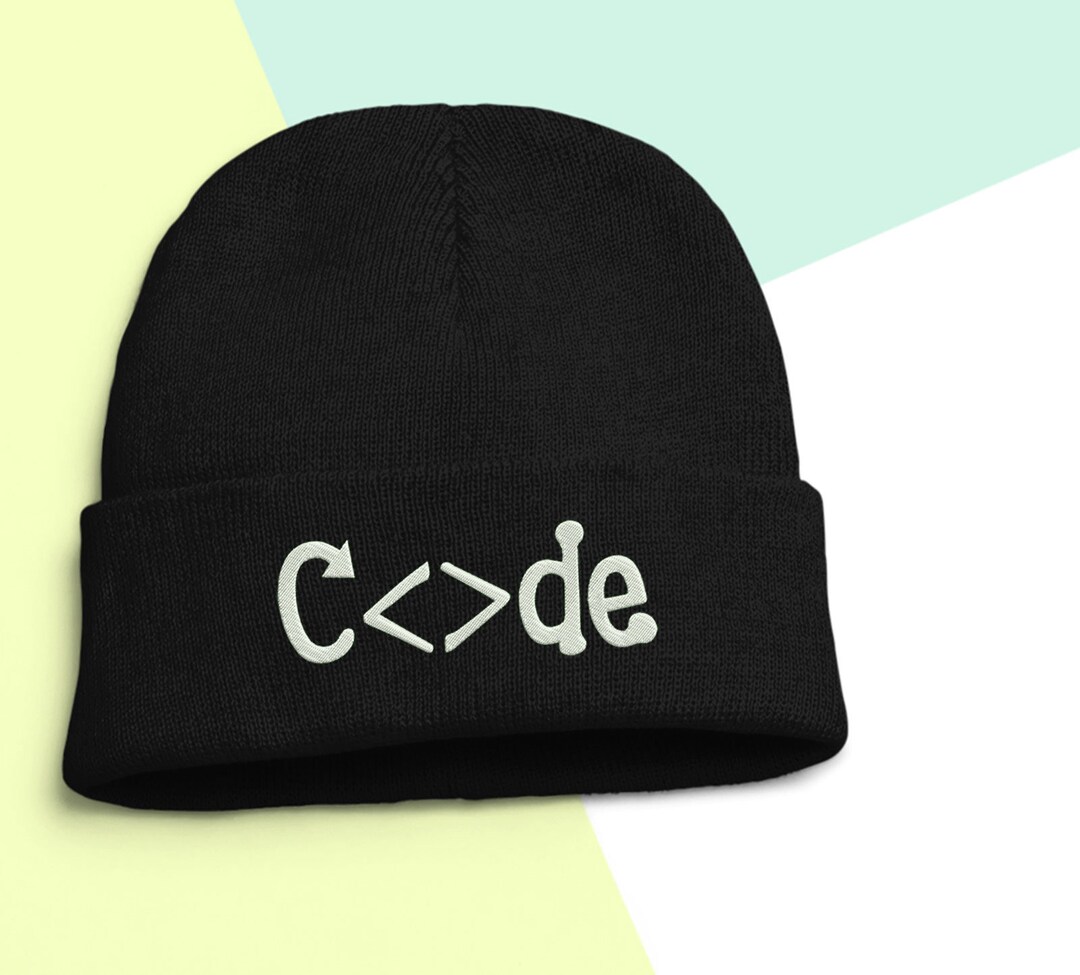 Code Computer Hacker Life Style / Beanie Unisex Embroidered Cap Hat ...