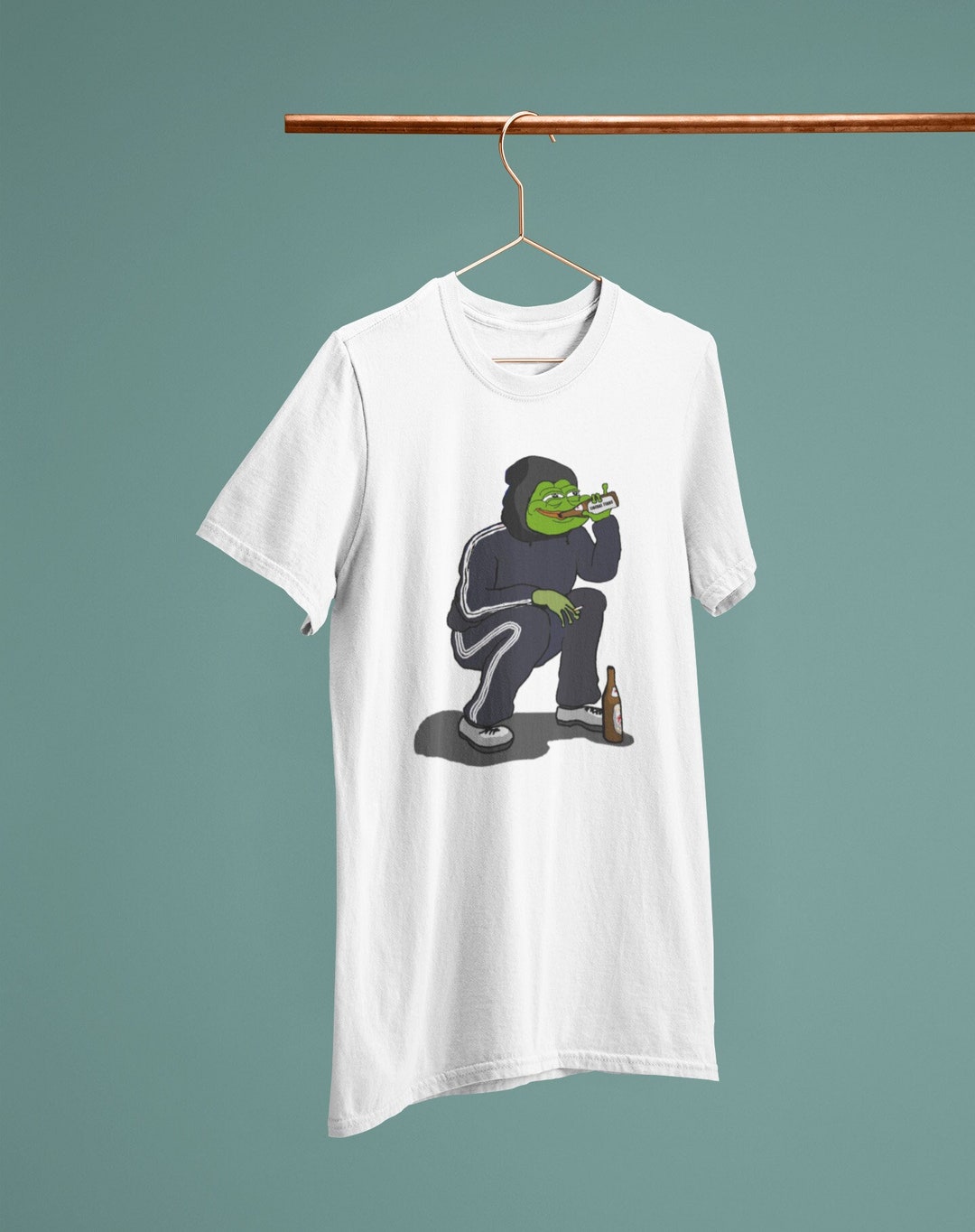 Pepe the Frog Gopnik Meme Eastern Europe / Heavyweight Cotton Unisex T ...