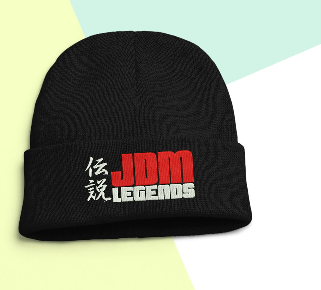 JDM Legends Car Auto Japanese Kanji Rising Sun / Beanie Unisex ...
