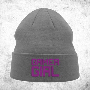 Gamer Girl Video Gaming / Beanie Unisex Embroidered Cap Hat Warm Soft ...