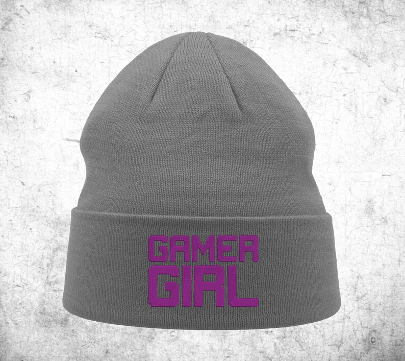 Gamer Girl Video Gaming / Beanie Unisex Embroidered Cap Hat Warm Soft ...