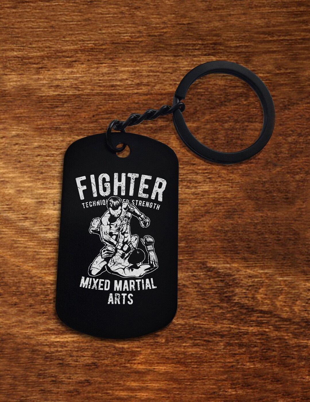 Mixed Martial Art MMA Technique Keychains Keyring Dog Tag - Etsy
