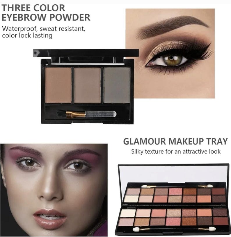 Kutasquare Makeup Kit: 10-in-1 Set With Eyeshadow, Lip Gloss ...