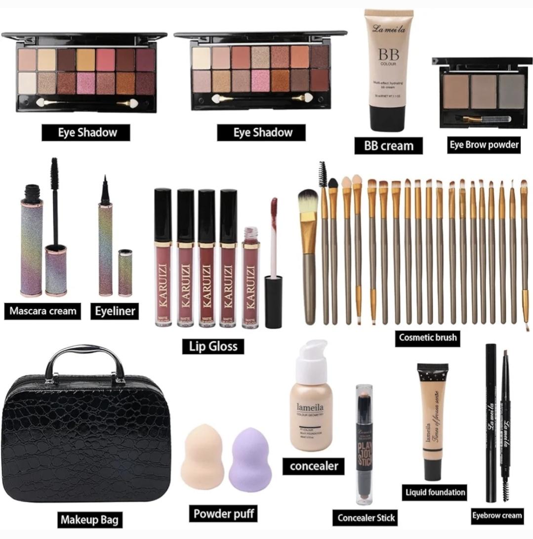 Kutasquare Makeup Kit: 10-in-1 Set With Eyeshadow, Lip Gloss ...