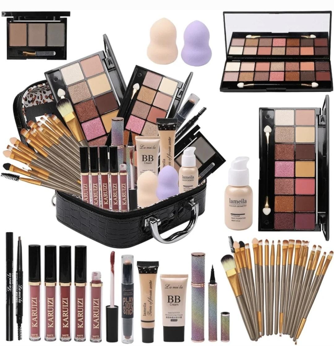 Kutasquare Makeup Kit: 10-in-1 Set With Eyeshadow, Lip Gloss ...