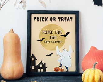 Take 2 Halloween Sign - Etsy