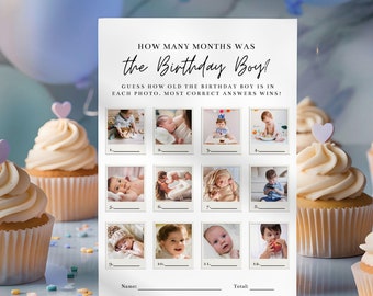Baby's First Birthday Party Game Bundle, Printable 1st Birthday Game ...