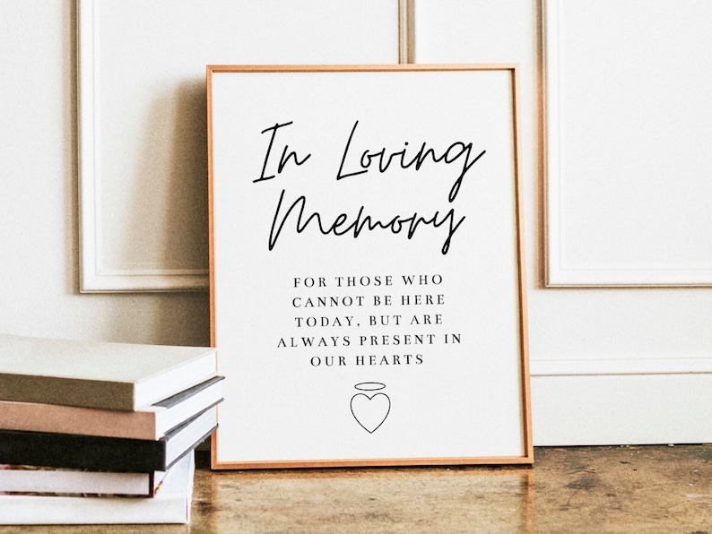 MANHATTAN in Loving Memory Sign Template Wedding Memorial - Etsy