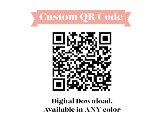 Custom QR Code Transparent Background QR Code for Sign | Etsy