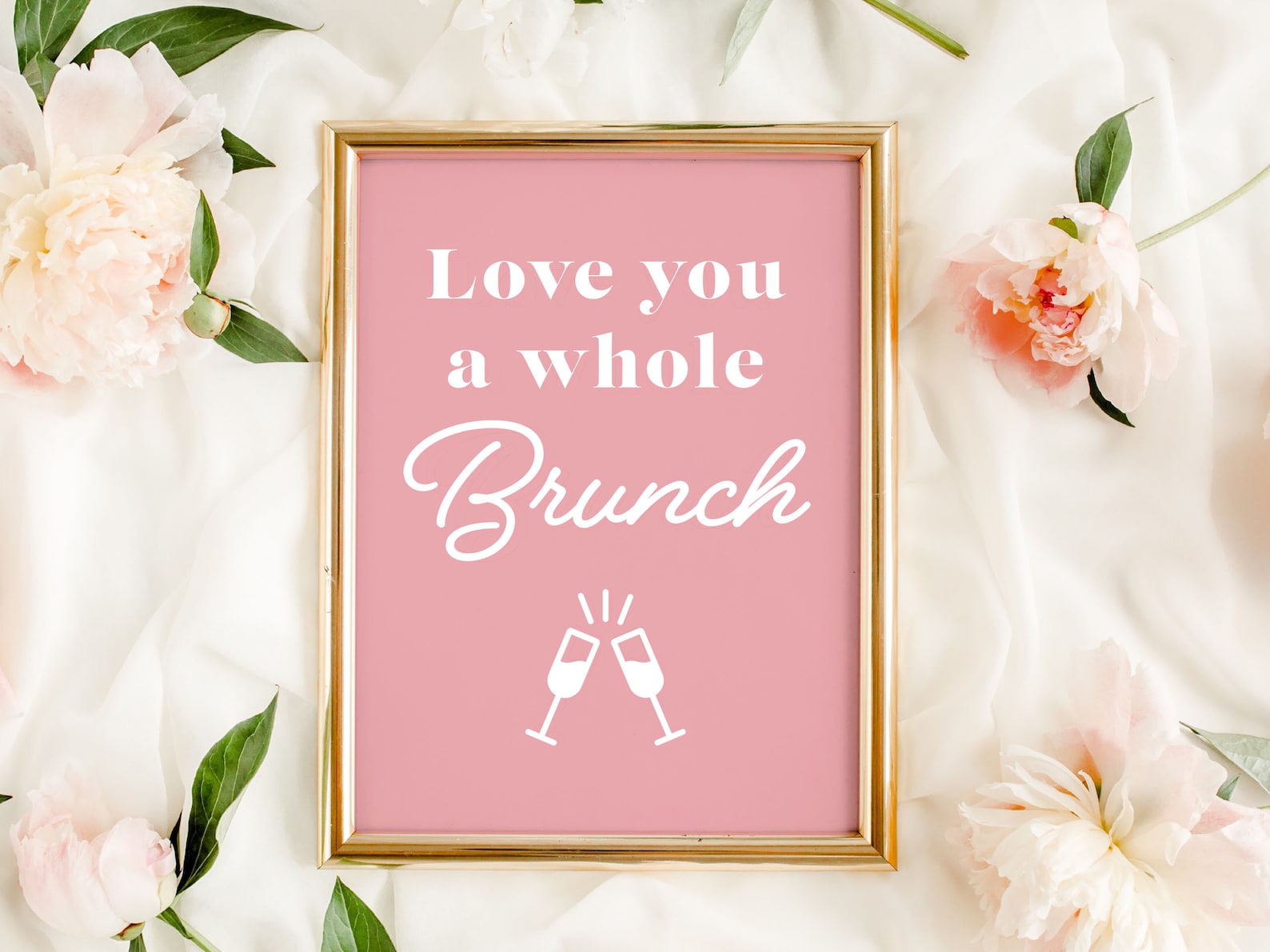 Love You a Brunch Sign, Galentines Day Brunch Sign, Mothers Day Brunch ...