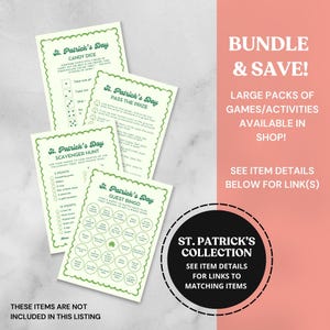 St Patricks Trivia Game, Printable St Paddys Party Game for Adults, Fun ...