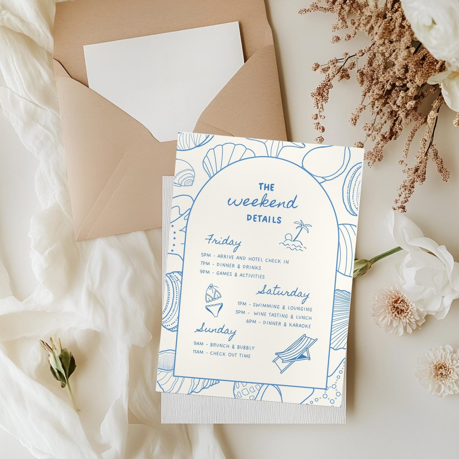 Last Toast on the Coast Invitation, Coastal Bachelorette Weekend ...