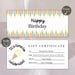 Editable Birthday Coupon Template - Printable "happy Birthday" Gift ...