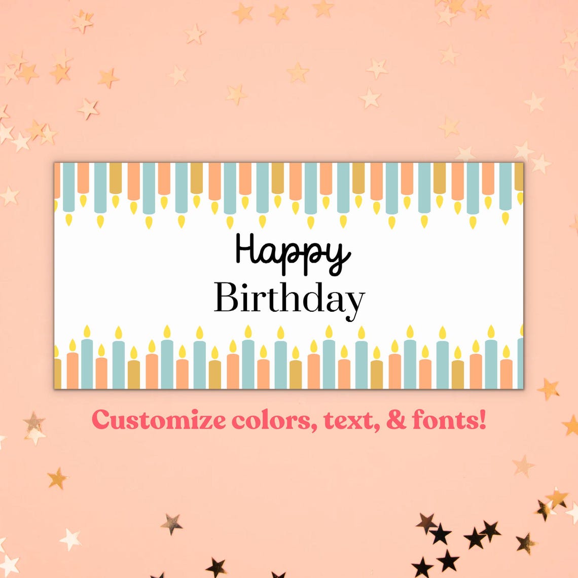 Editable Birthday Coupon Template - Printable "happy Birthday" Gift ...