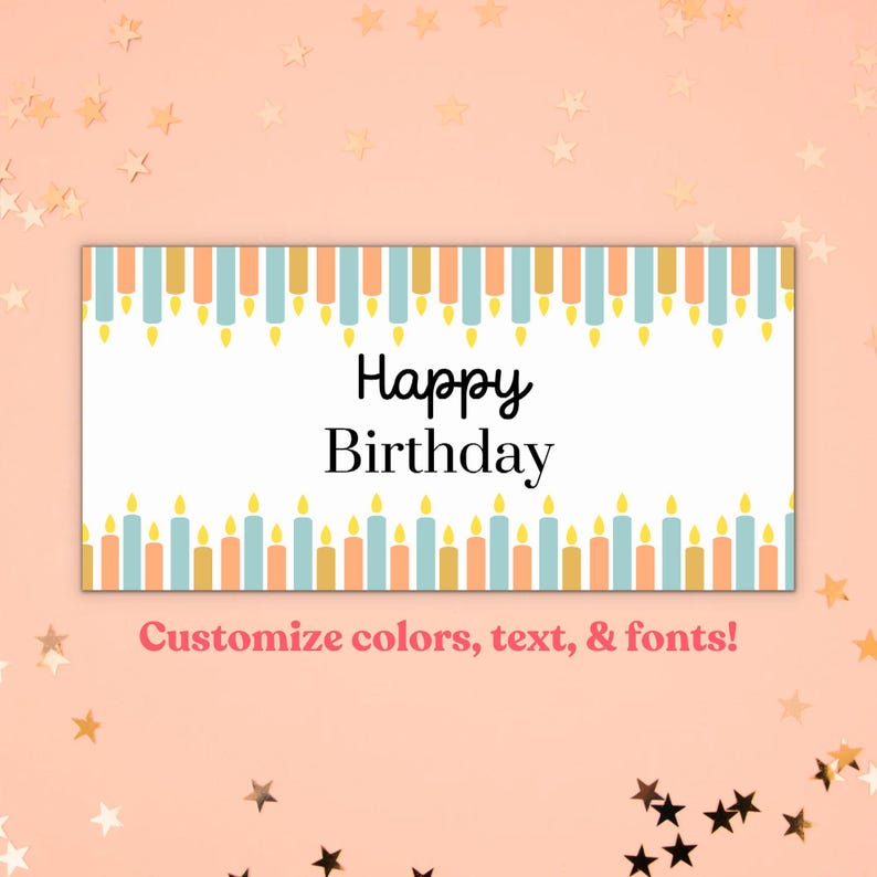 Editable Birthday Coupon Template - Printable "happy Birthday" Gift ...