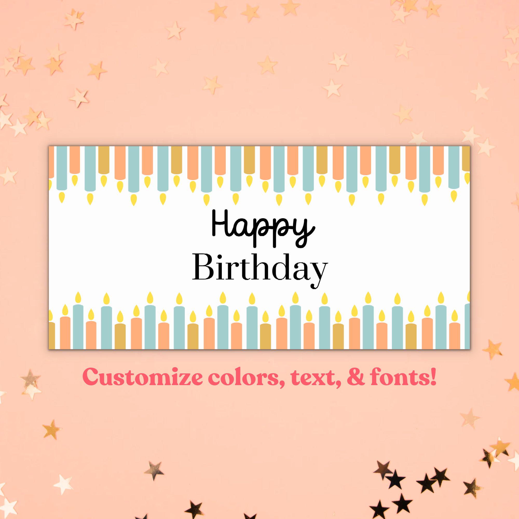Editable Birthday Coupon Template - Printable "happy Birthday" Gift ...