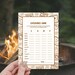 Smores Party Game, Editable Camping Categories Game, Campfire Baby ...