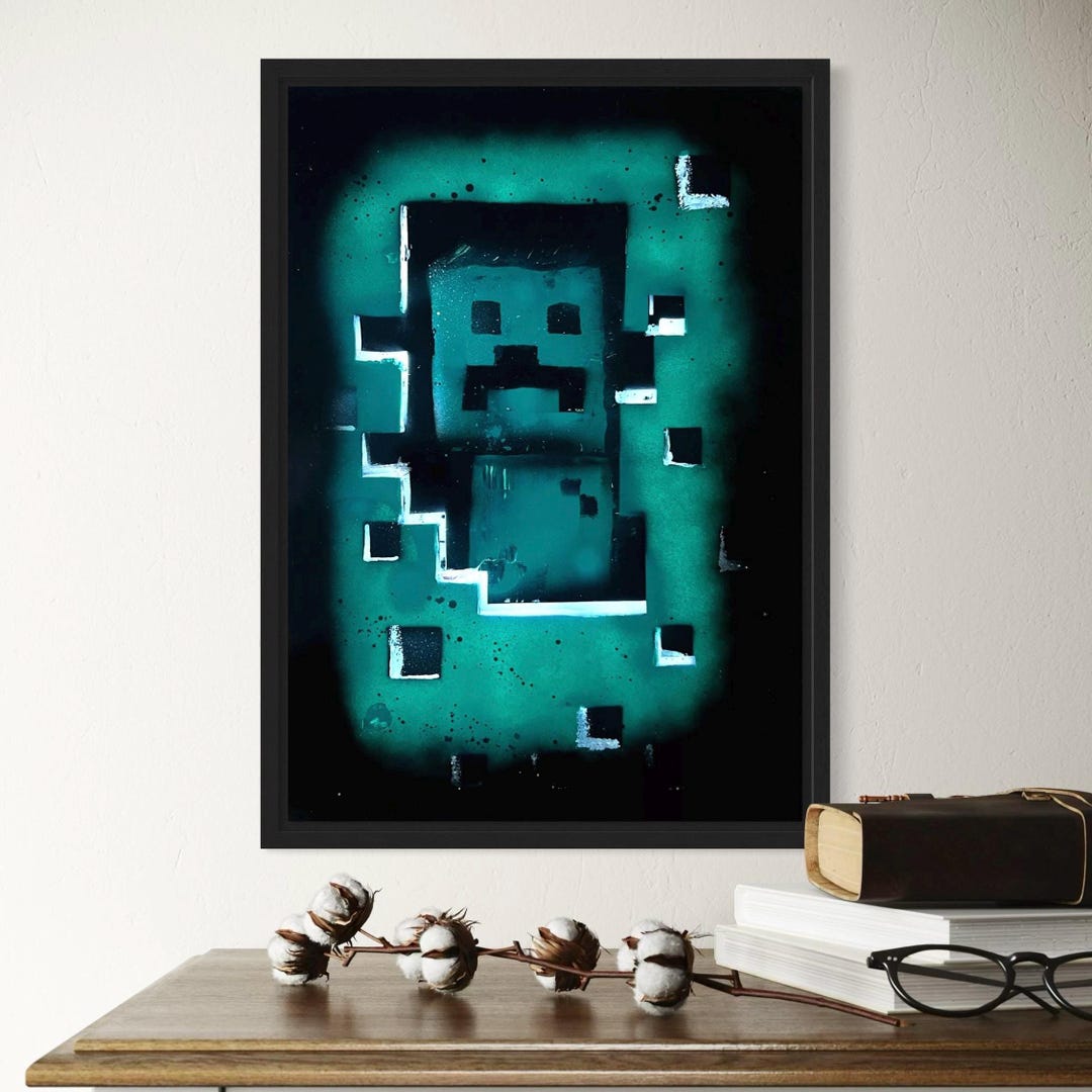 Minecraft Creeper Spray Painting - Etsy